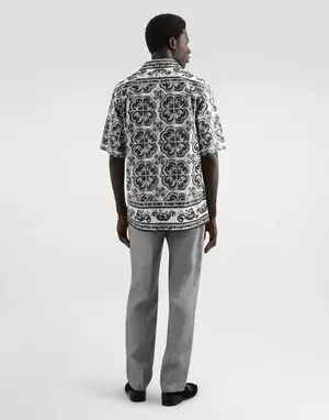 Dolce & Gabbana Washed Linen Canvas Trousers - Grey
