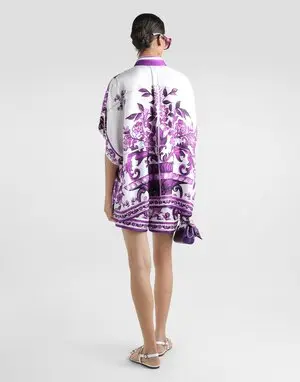 Dolce & Gabbana Majolica-print Twill Shirt - Multicolor