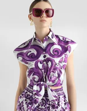 Dolce & Gabbana Majolica-print Poplin Shirt - Multicolor