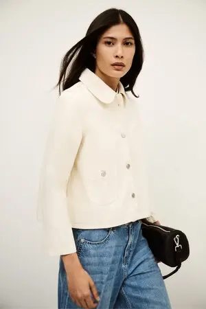 Ba&sh Etiny Short Jacket - White