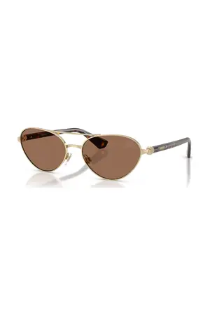 Burberry Pilot Sunglasses With Light Metal Temples