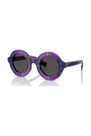 Burberry Round Frame Sunglasses - Violet