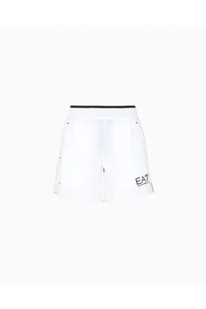 Emporio Armani Tennis Pro Ventus7 Technical Fabric Shorts - White