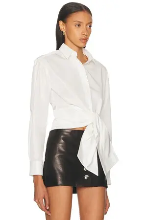 Givenchy Wrap Bow Long Sleeve Top