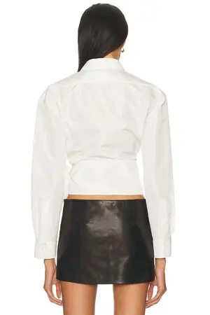 Givenchy Wrap Bow Long Sleeve Top