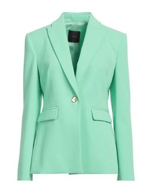 Pinko Crepe Single-breasted Blazer - Green