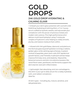LOVINAH SKINCARE Gold Drop Hydrating Calming Elixir
