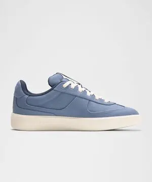 Lululemon Cityverse Cotton Canvas Sneakers - Washed Denim/antique White/club Blue