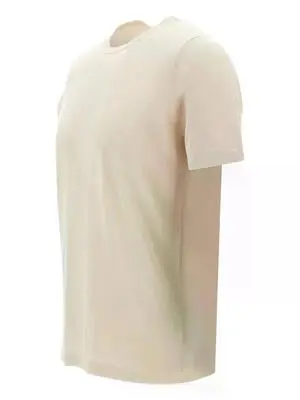 KANGRA Crew-neck Cotton T-shirt - Neutrals
