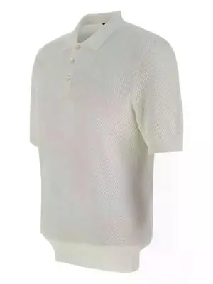 GRAN SASSO Knitted Short-sleeve Polo Shirt