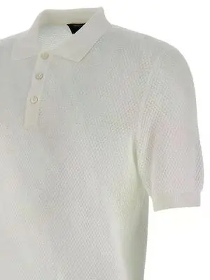 GRAN SASSO Knitted Short-sleeve Polo Shirt