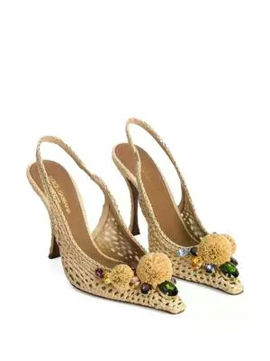 Dolce & Gabbana 105mm Pompom-detail Pumps