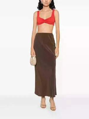 MANURI Gathered Cropped Top