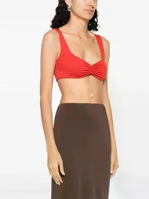 MANURI Gathered Cropped Top