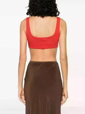 MANURI Gathered Cropped Top