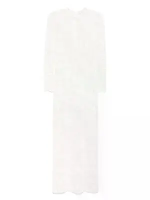 MANURI Lace Maxi Dress - White