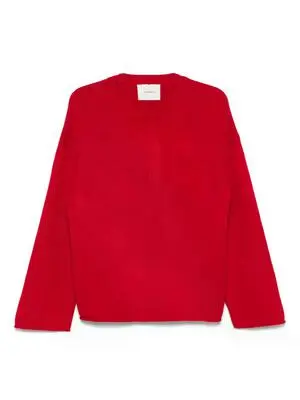 LISA YANG Cashmere Crew Neck Sweater - Red