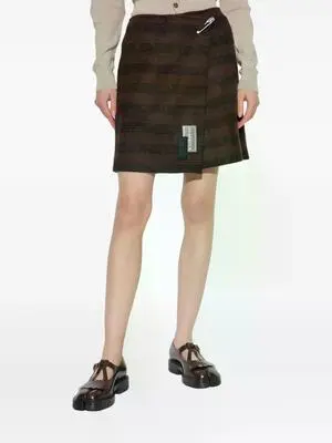 MAISON MARGIELA Asymmetric Striped Mini Skirt