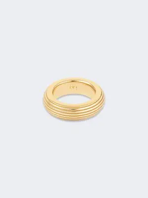 IVI Wide Joia Round Ring - Yg