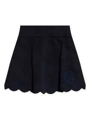 Marysia Morton Scalloped-hem Miniskirt - Black