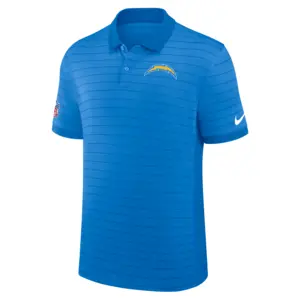 Nike Los Angeles Chargers Sideline Victory Stripe Dri-fit Nfl Polo - Blue