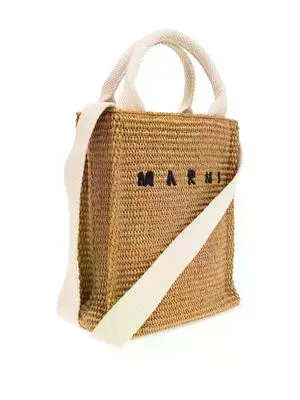 Marni Woven Raffia Tote Bag