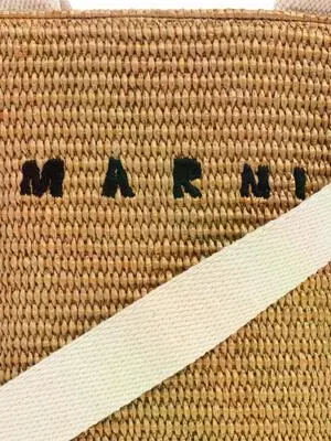 Marni Woven Raffia Tote Bag
