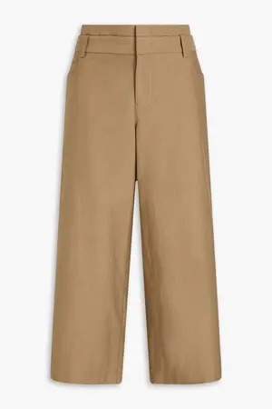 Vince Cotton And Wool-blend Twill Culottes