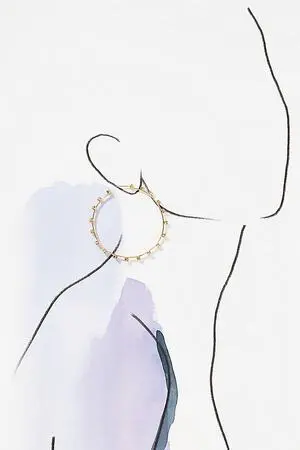 Ettika Crystal Hoop Earrings