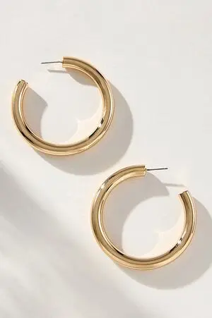 Ettika Hoop Earrings - Gold