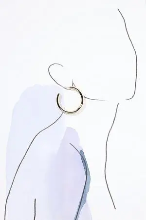 Ettika Hoop Earrings - Gold