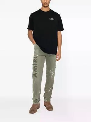 Amiri Logo-print Jeans - Green