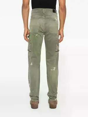 Amiri Logo-print Jeans - Green