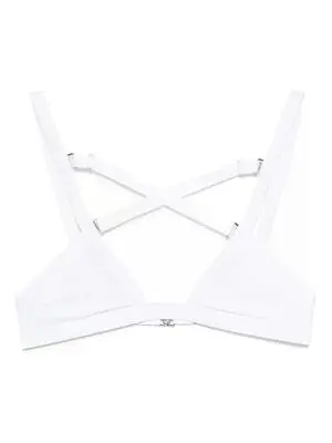 MAISON CLOSE Fatale Bandeau Bikini Top - White