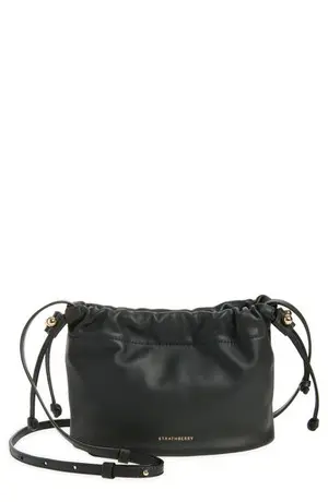 Strathberry Drawstring Leather Crossbody Bag