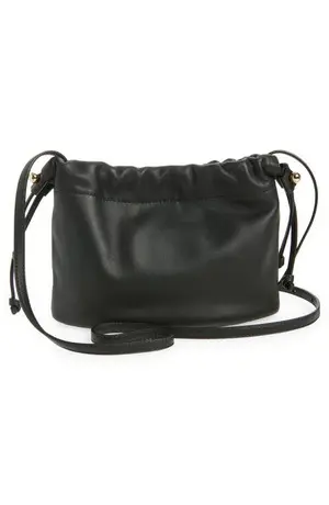 Strathberry Drawstring Leather Crossbody Bag