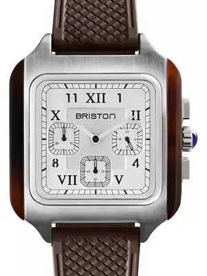 BRISTON Streamliner Kennedy 38.5mm Chronograph Watch - White