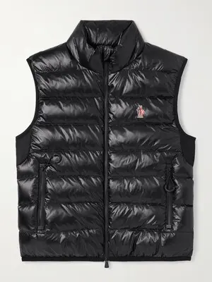 Moncler Logo-appliquéd Quilted Gilet - Black