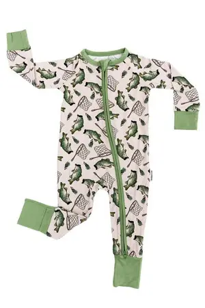 CHARLIE LOU BABY® Convertible Double Zipper Romper - Green