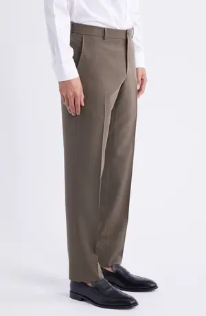 Berle Straight Leg Trousers - Mushroom