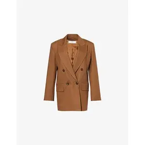 Max Mara Palanca Peak-lapels Wool And Silk-blend Blazer