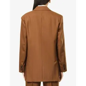 Max Mara Palanca Peak-lapels Wool And Silk-blend Blazer