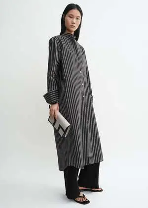 TOTEME Striped Tunic - Black