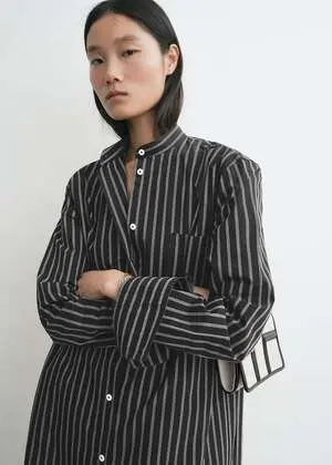 TOTEME Striped Tunic - Black