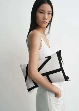 TOTEME Monogram Pillow - White