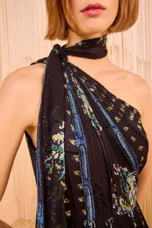 Ulla Johnson Angelique Draped Scarf Gown - Twilight