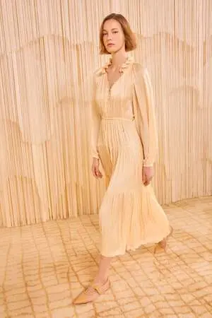 Ulla Johnson Riley Long Sleeve Midi Dress