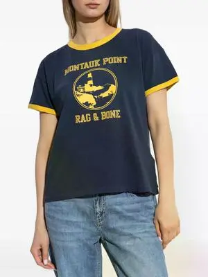 Rag & Bone Montauk Point Graphic T-shirt - Blue
