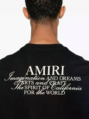 Amiri Slogan-print T-shirt - Black