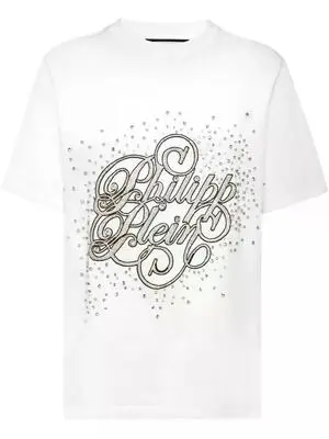 Philipp Plein Crystal-embellished T-shirt - White
